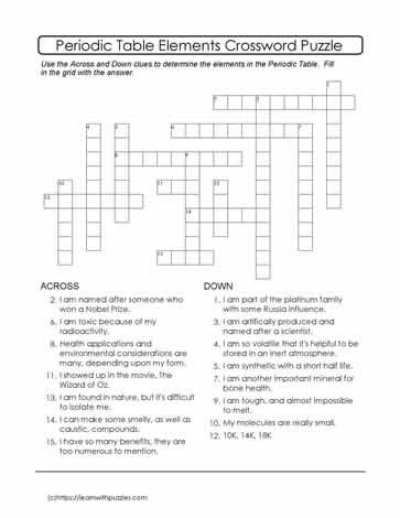 Periodic Table Puzzle and Google Quiz-10 Learn With Puzzles